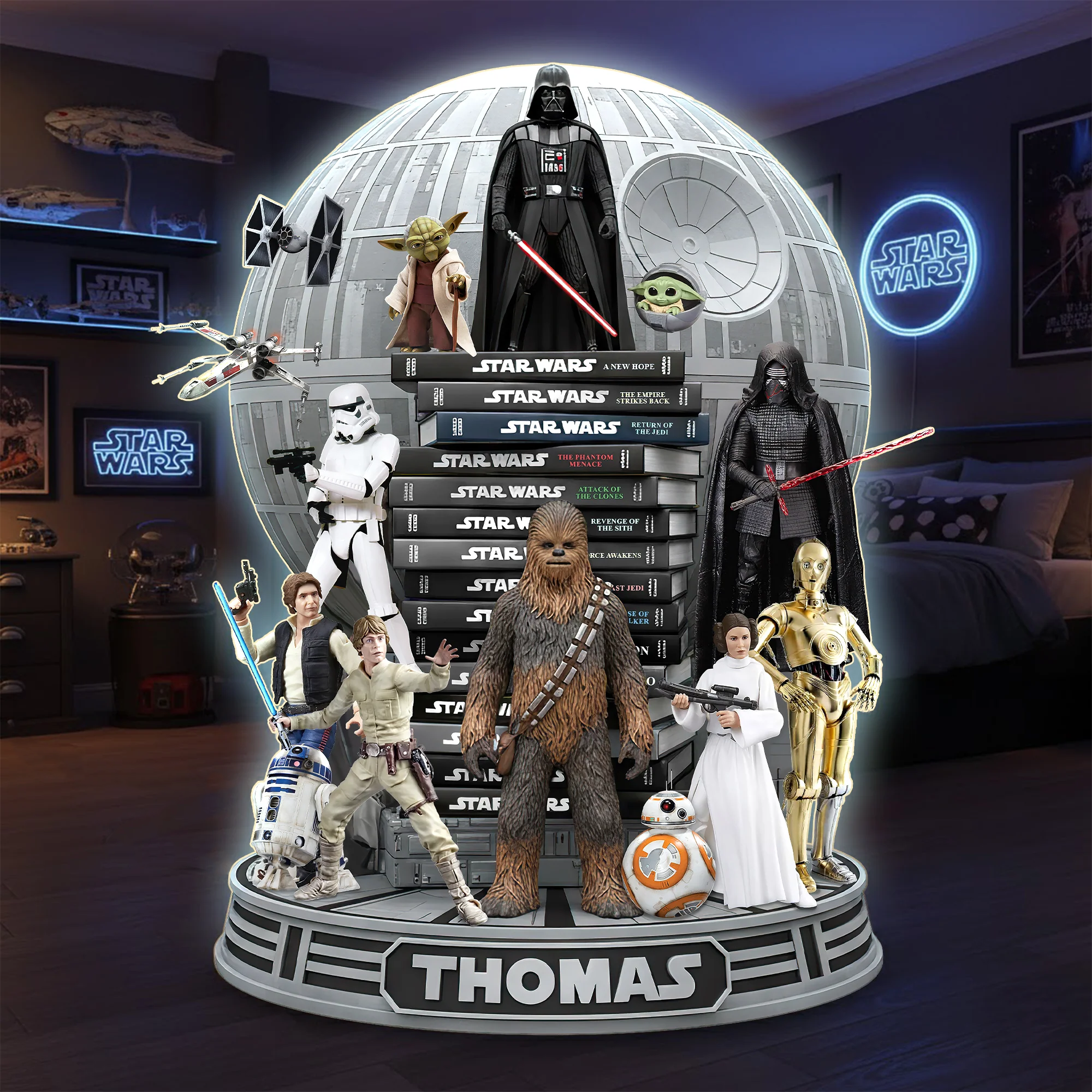 Epic Adventure - Personalized The Force Custom Shaped Acrylic Plaque ...