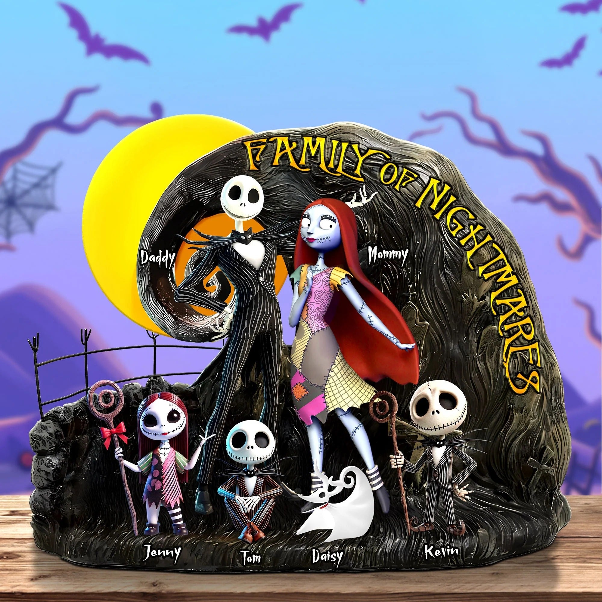 Horror Family Plaque - Personalized Gifts For Family – Pawsunday
