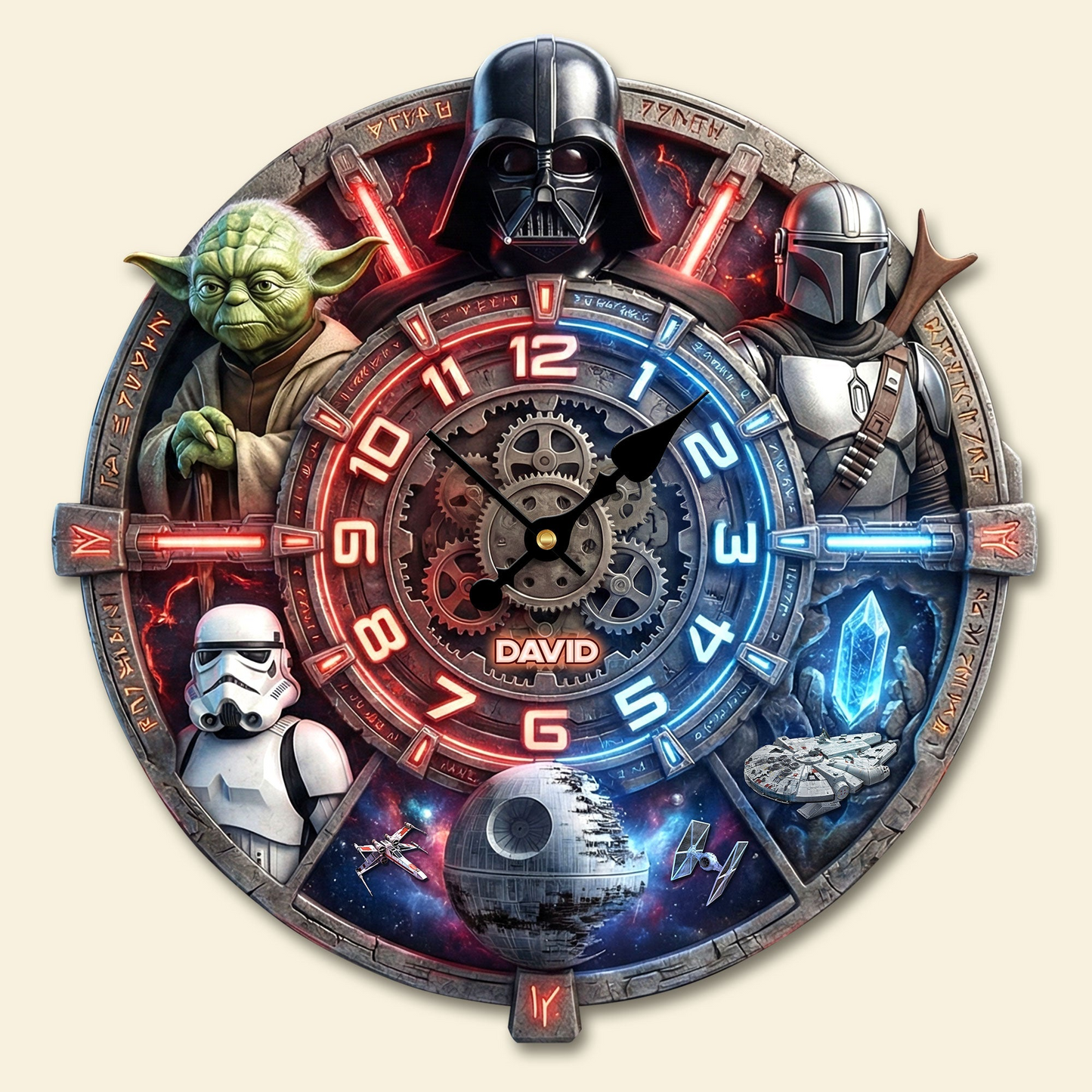 Fantasy Hanging Wall Clock - Personalized Gifts – Pawsunday